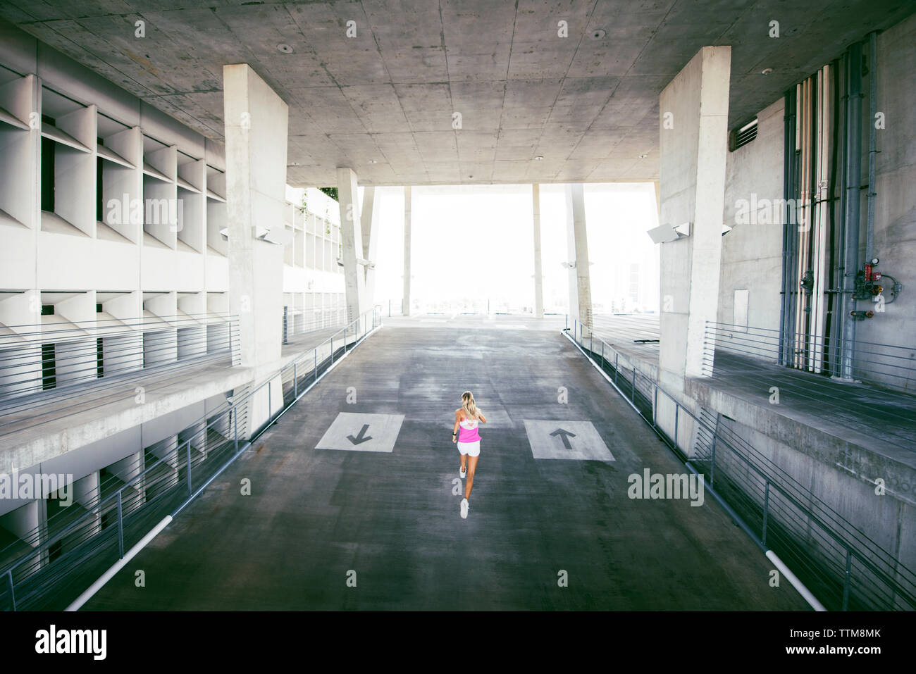 Rear view high angle sporty hi-res stock photography and images - Alamy