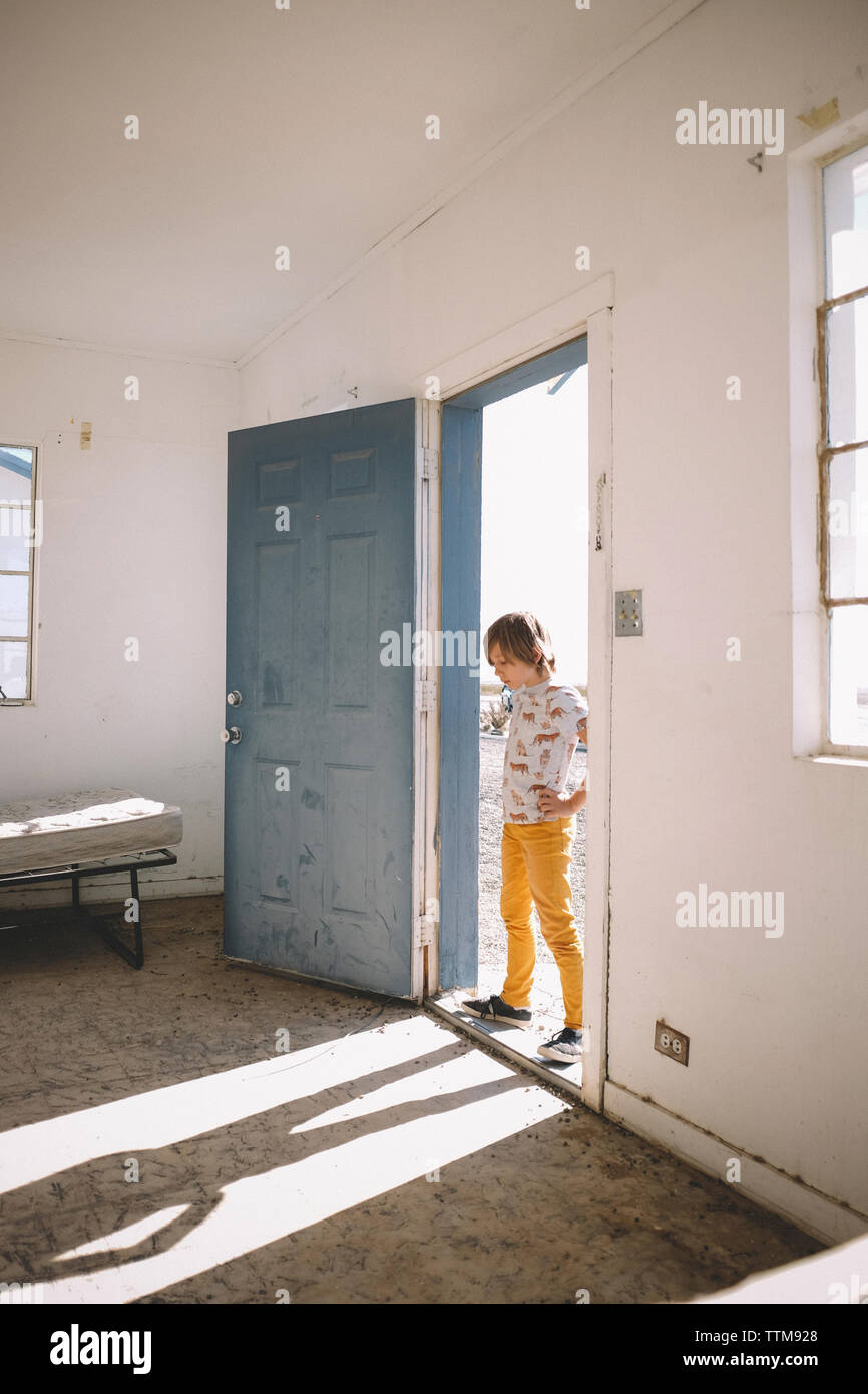 Child shadow doorway hi-res stock photography and images - Alamy