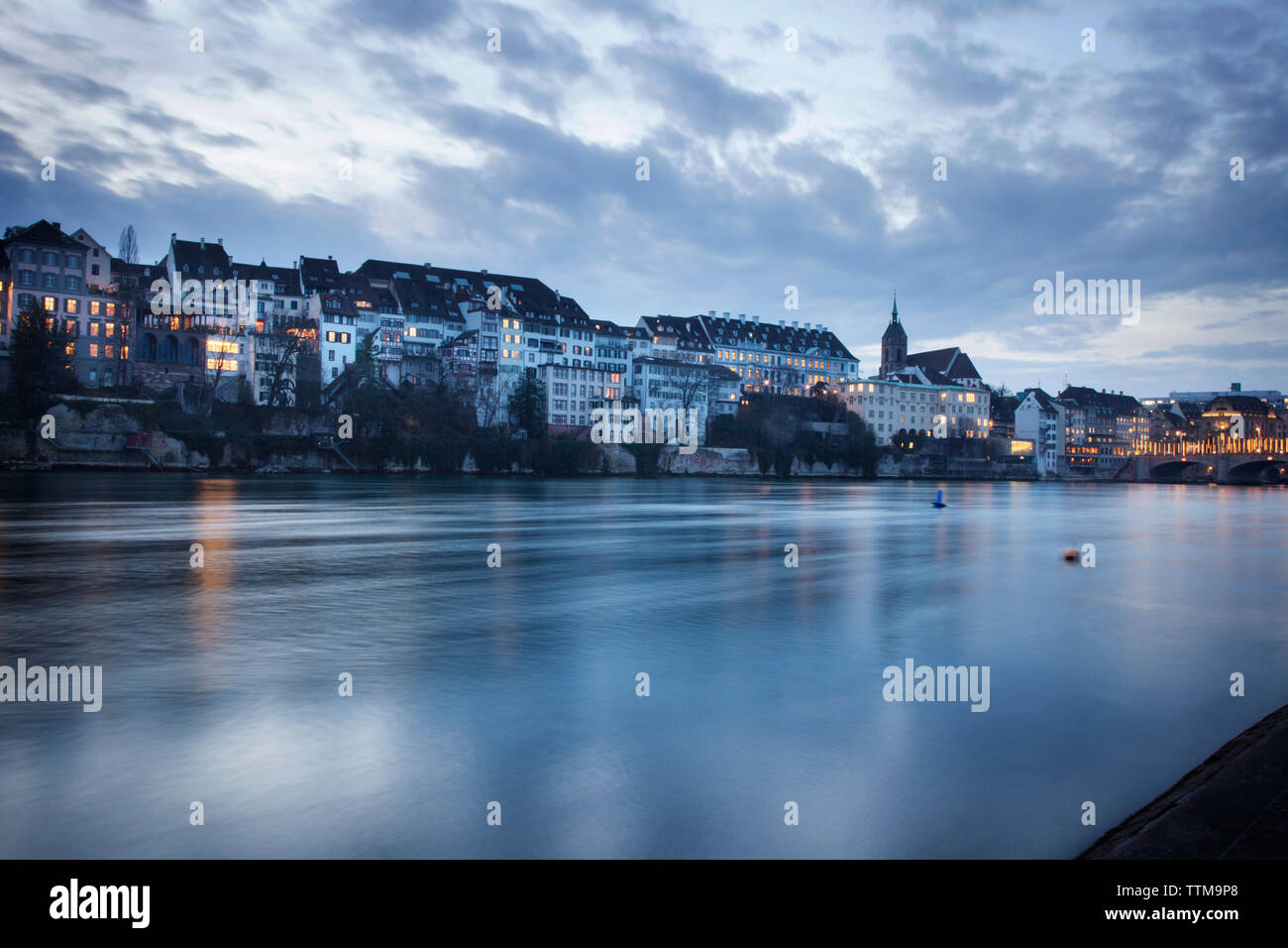 Rhine river in basel switzerland hi-res stock photography and images ...