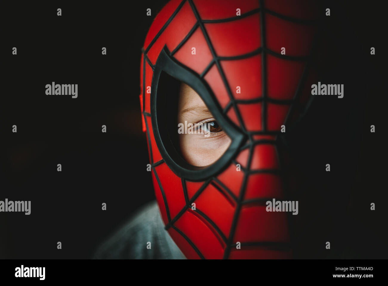 Spiderman mask hi-res stock photography and images - Alamy
