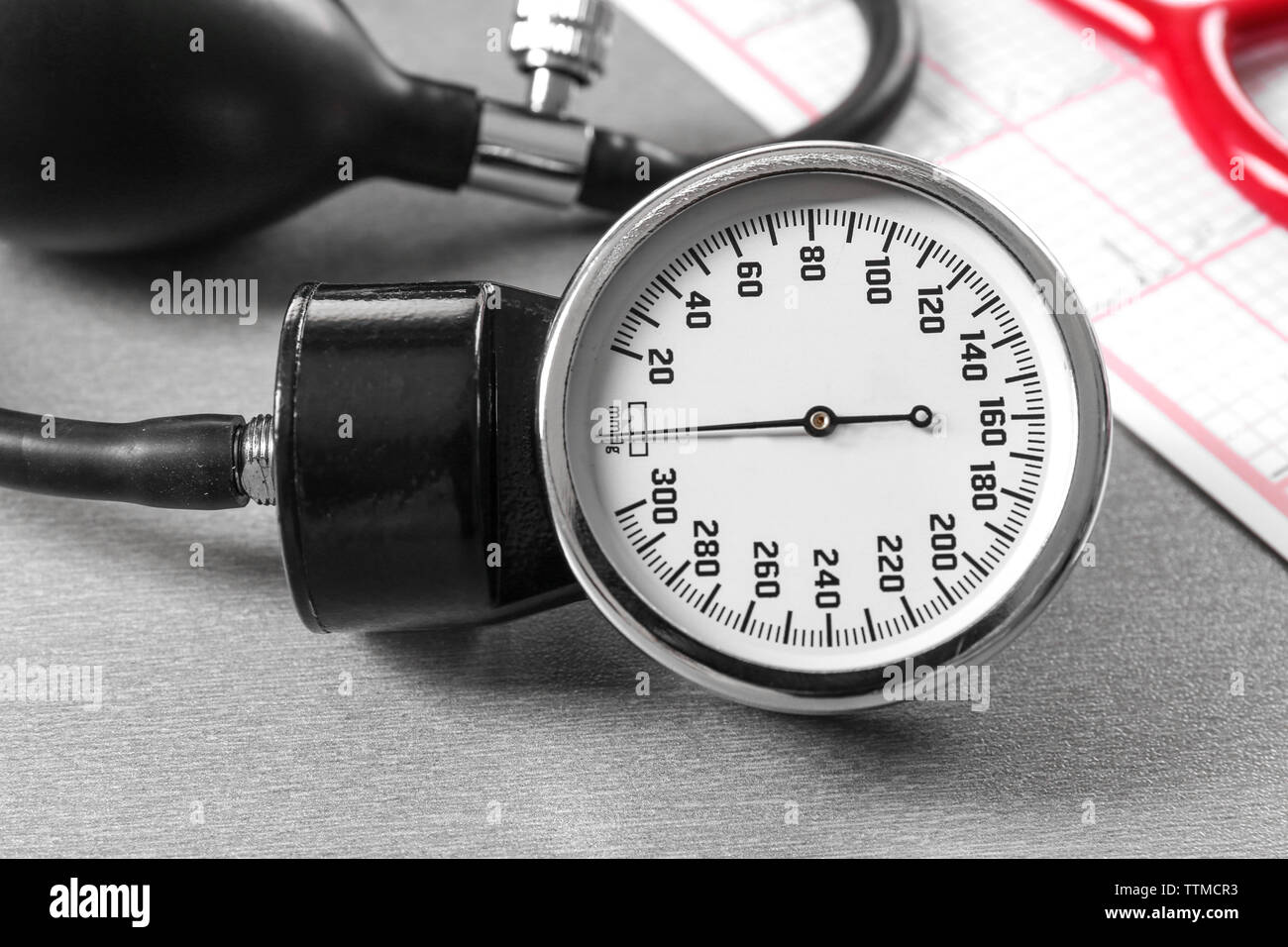Medical concept. Medical manometer, close up Stock Photo - Alamy