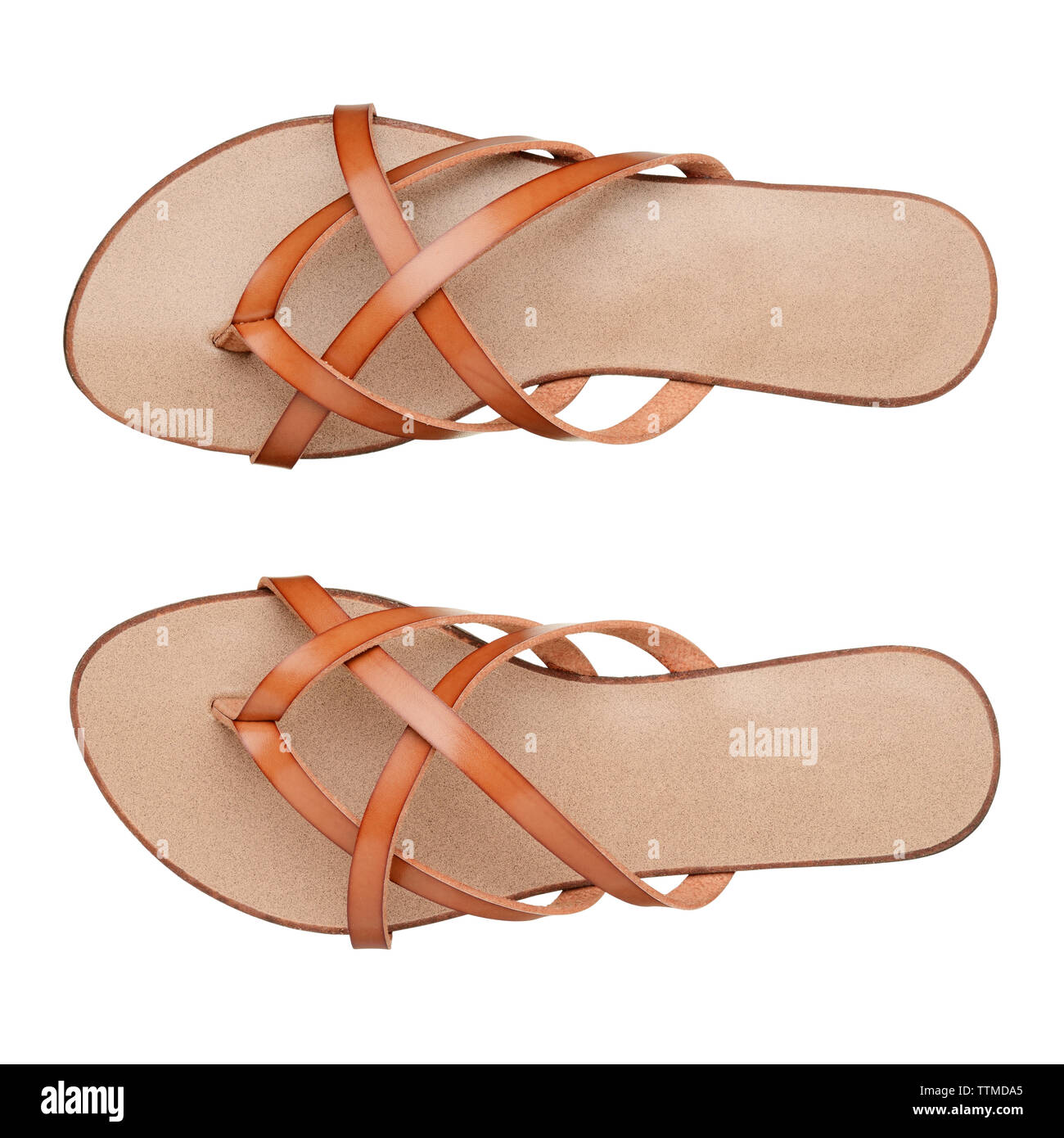 Women's sandals isolated on white background Stock Photo - Alamy