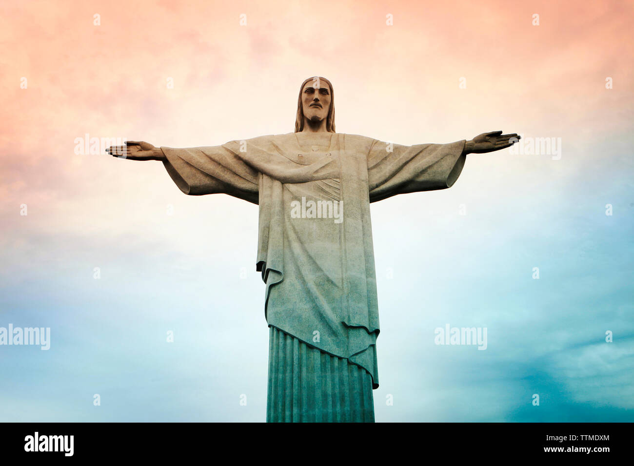 Christ the redeemer rio close up hi-res stock photography and images ...