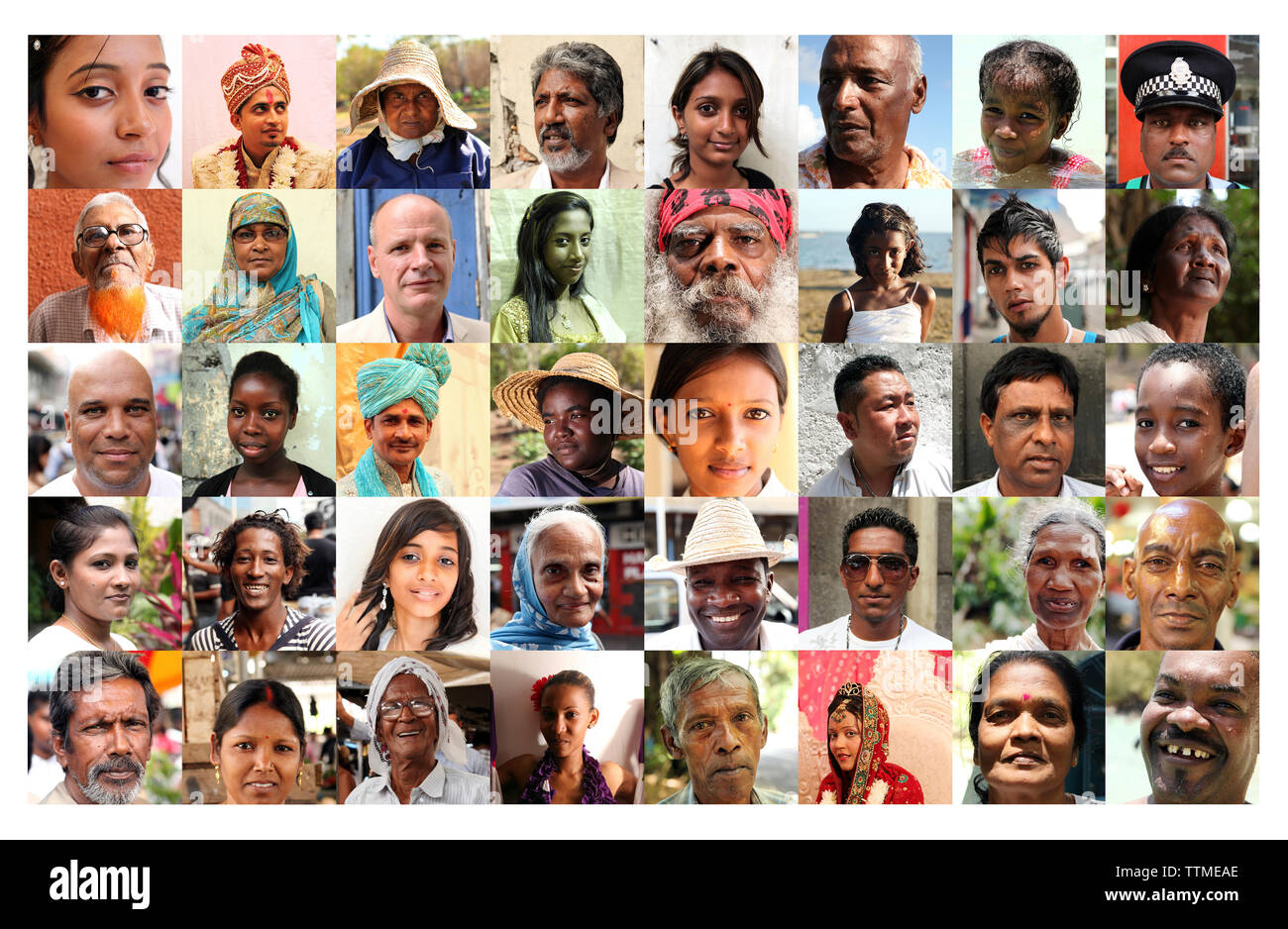 Faces montage multi ethnic hi-res stock photography and images - Alamy
