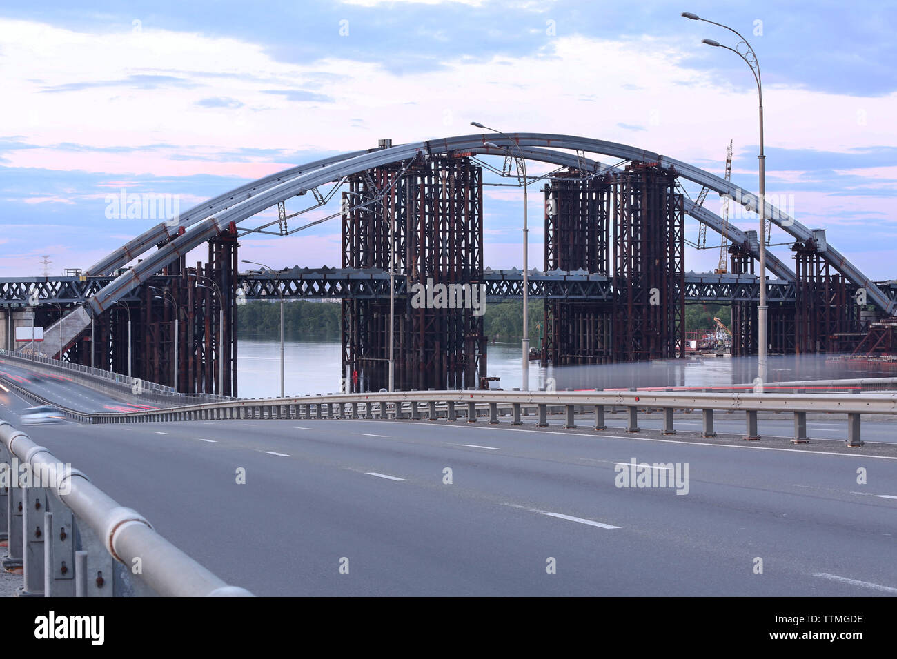 New darnytskyi bridge hi-res stock photography and images - Alamy