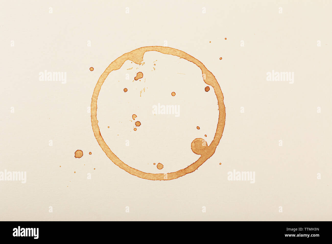 Coffee stain, isolated on white Stock Photo - Alamy