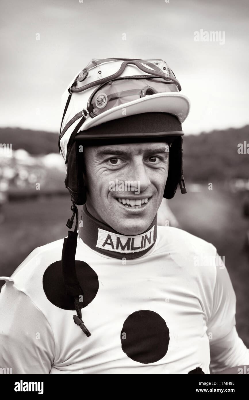 USA, Tennessee, Nashville, Iroquois Steeplechase, the winning jockey ...