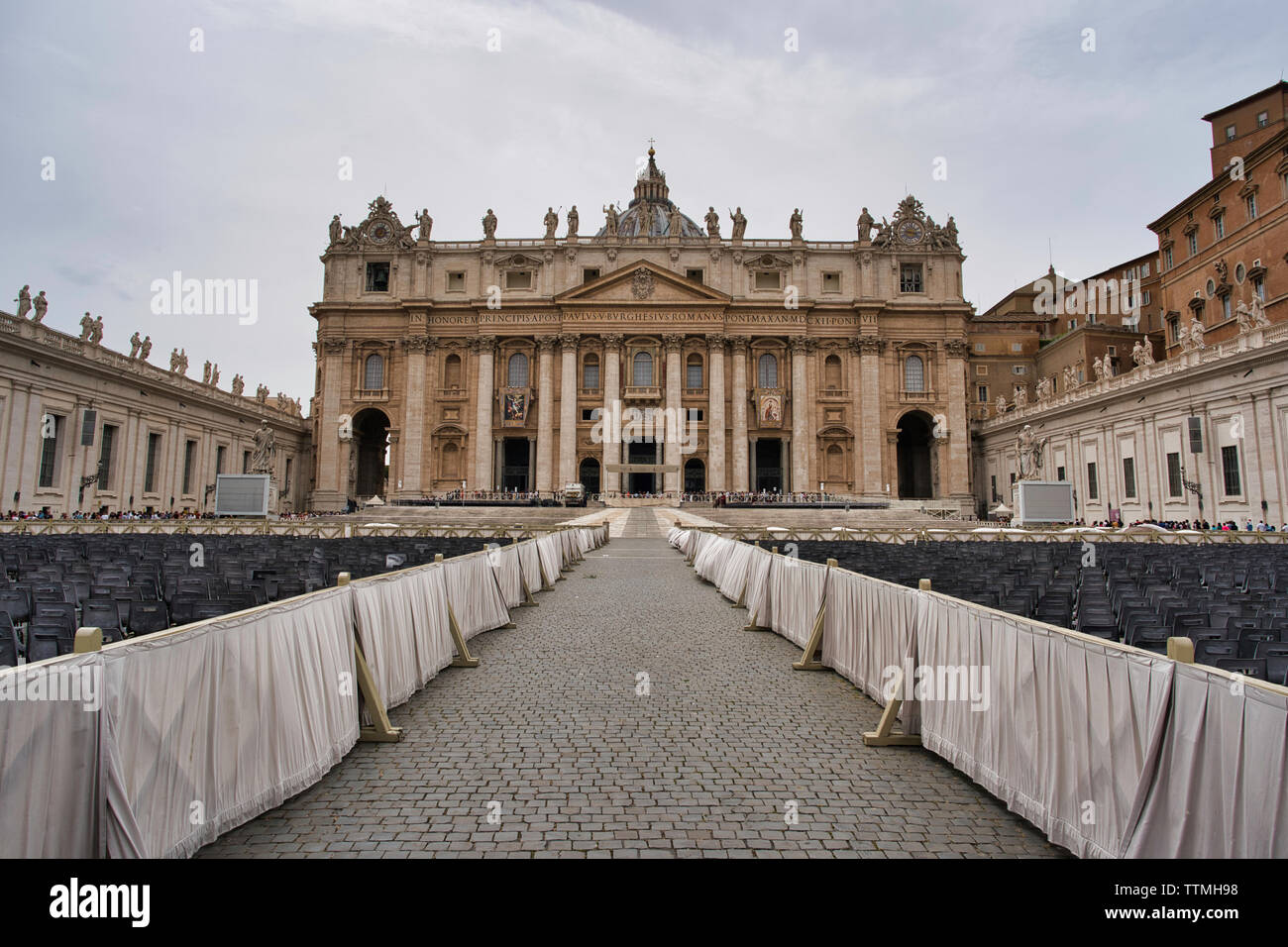 Balcony of Pope in Rome, Italy Stock Photo - Alamy