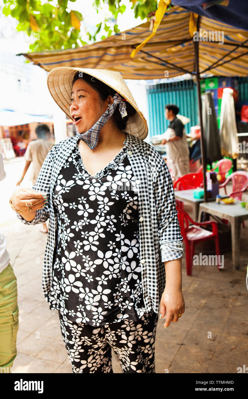 VIETNAM, Saigon, Ho Chi Minh City, Street kitchen owned by 'the Lunch ...