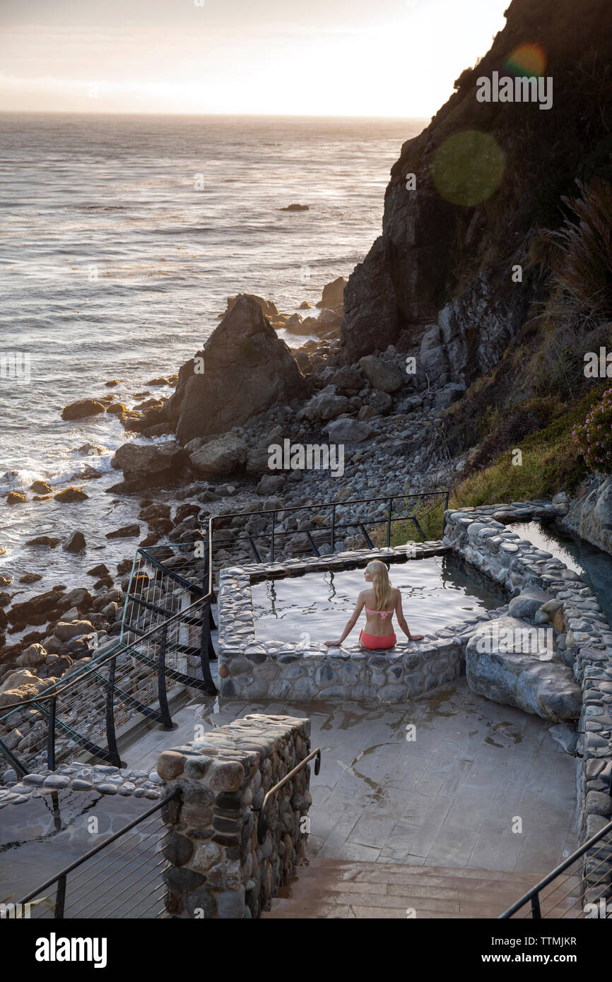 Adults in hot spring water hi-res stock photography and images - Alamy