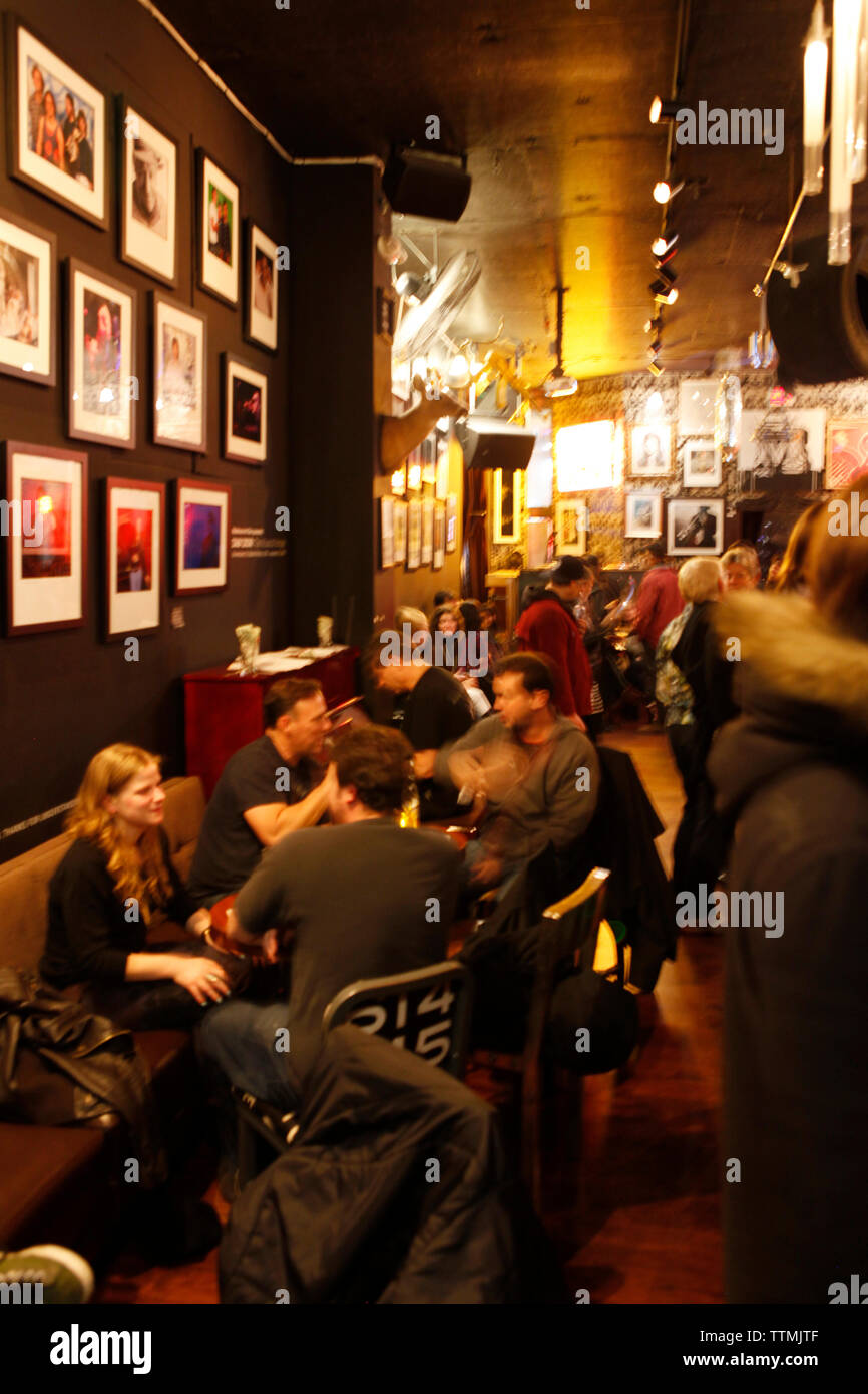 USA, California, San Francisco, NOPA, Madrone Art Bar, piano by D.J ...