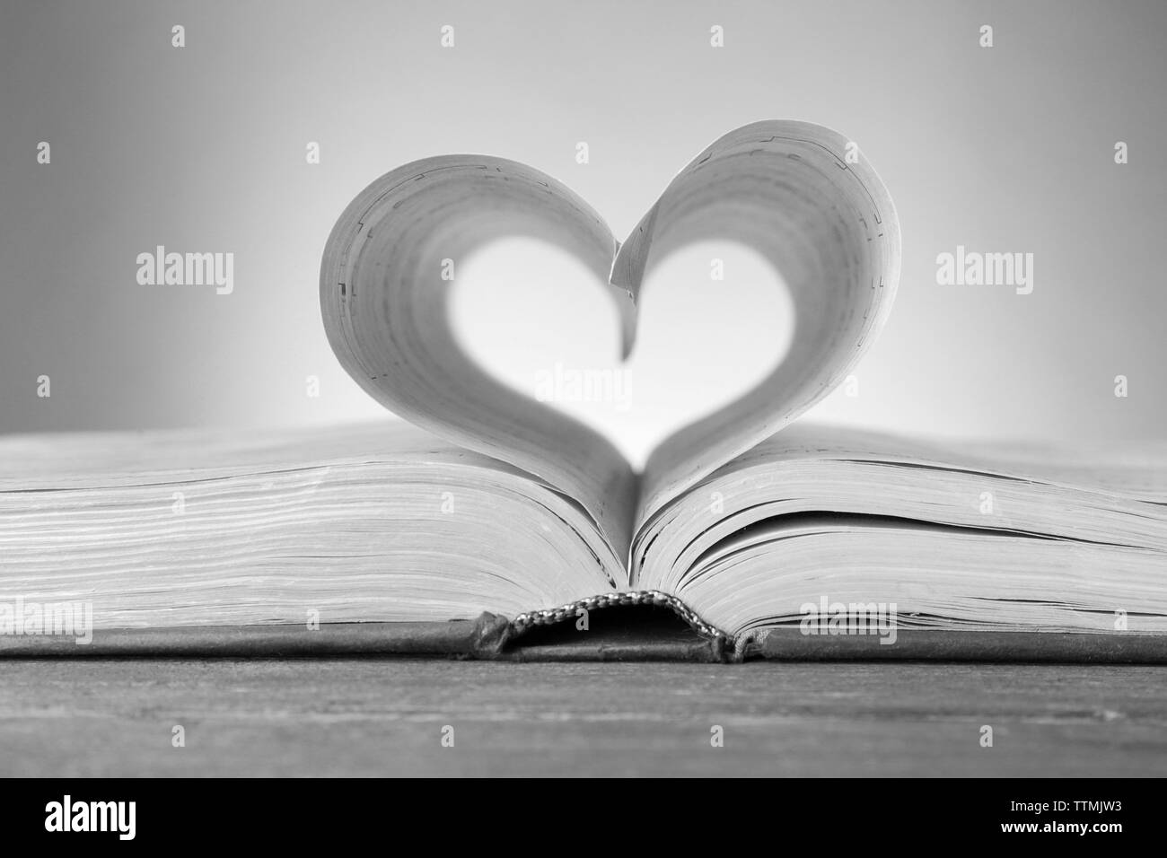 Heart shaped music notes sheets Stock Photo - Alamy