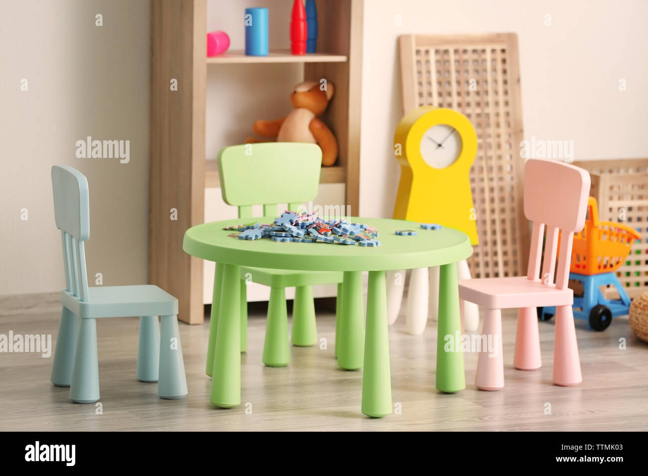Interior of colorful playing room for kids Stock Photo - Alamy
