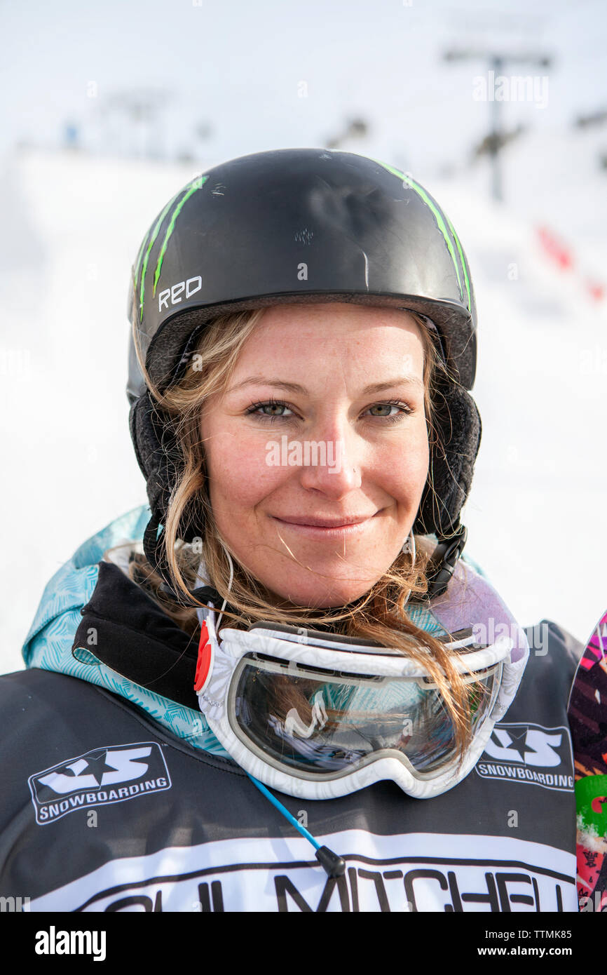USA, California, Mammoth, Snowboarder and US Gold Medalist, Jamie ...