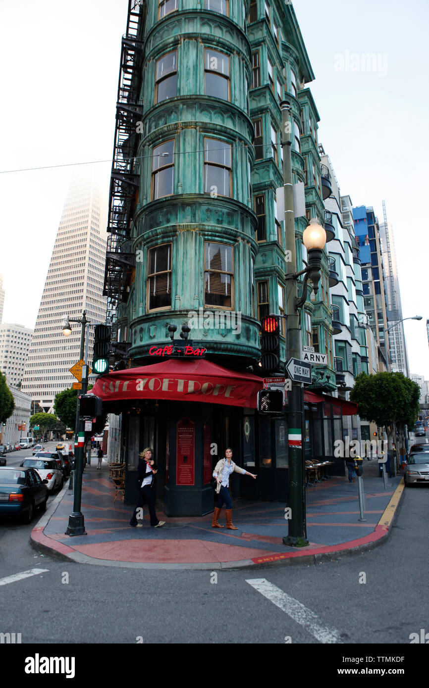 USA, California, San Francisco, Francis Ford-Coppolas bar and cafe ...
