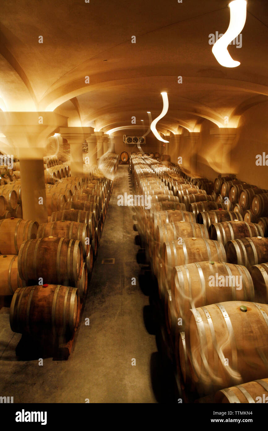 USA, California, Healdsburg, on the grounds of Ferrari-Carano winery ...