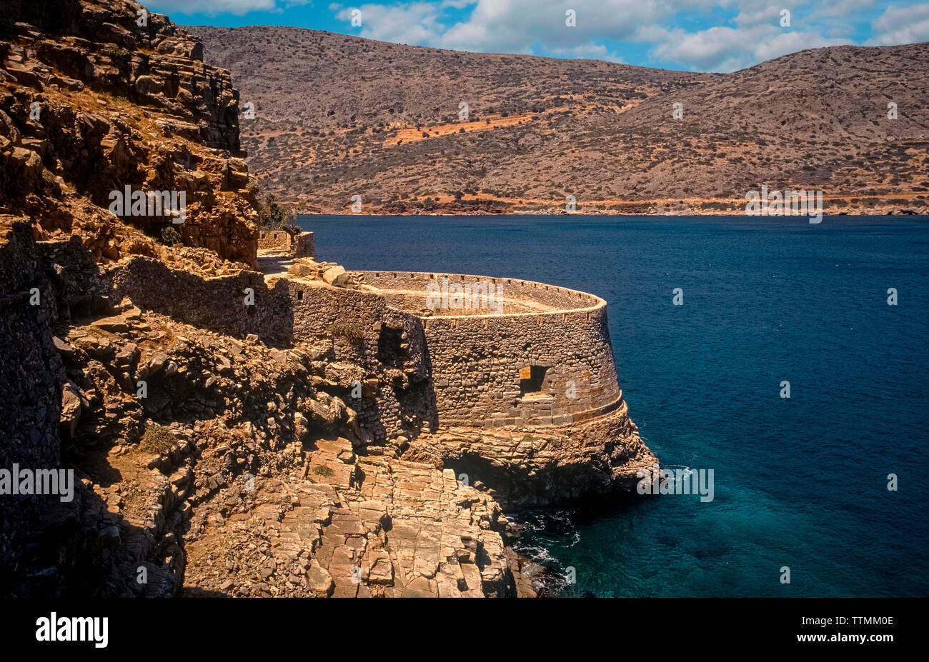 Greece Crete Spinalonga Island Stock Photo - Alamy