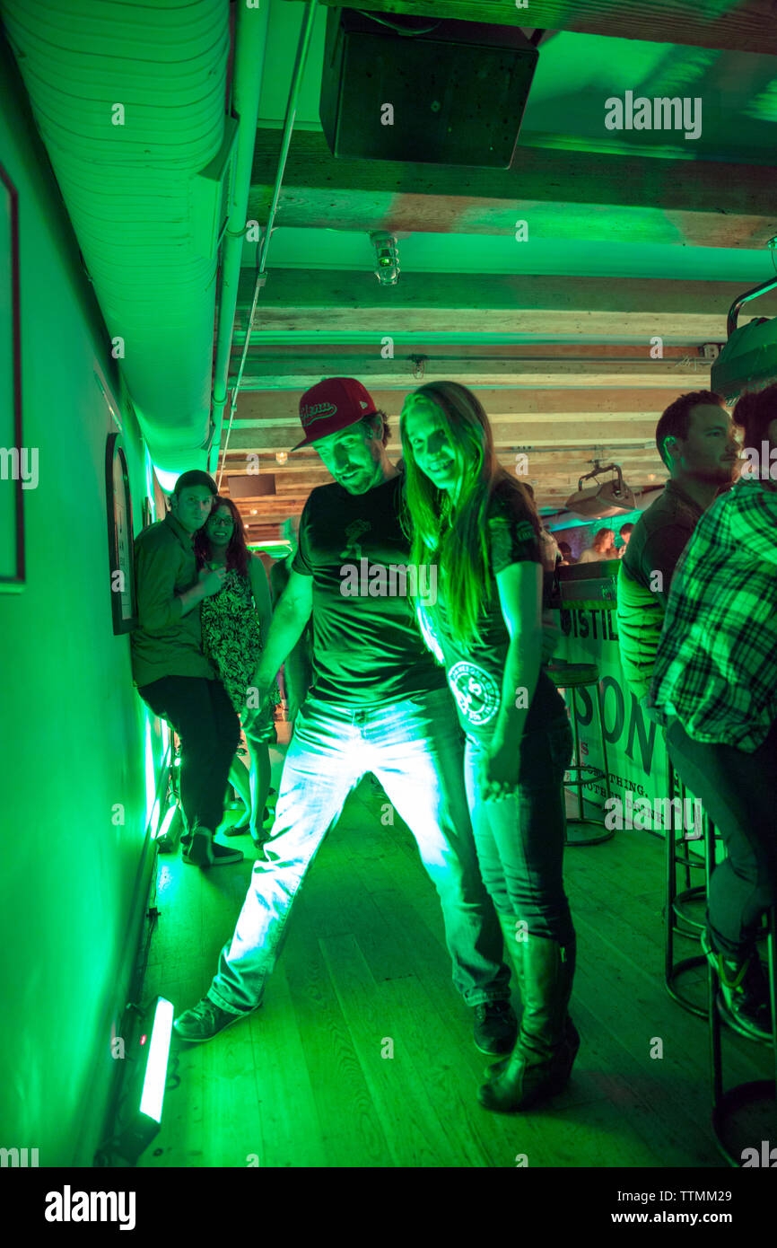 CANADA, Vancouver, British Columbia, people party at a club called The ...