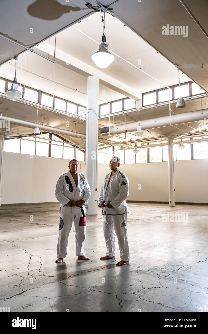 USA, Oahu, Hawaii, portrait of Jujitsu Martial Arts fighters Keith ...
