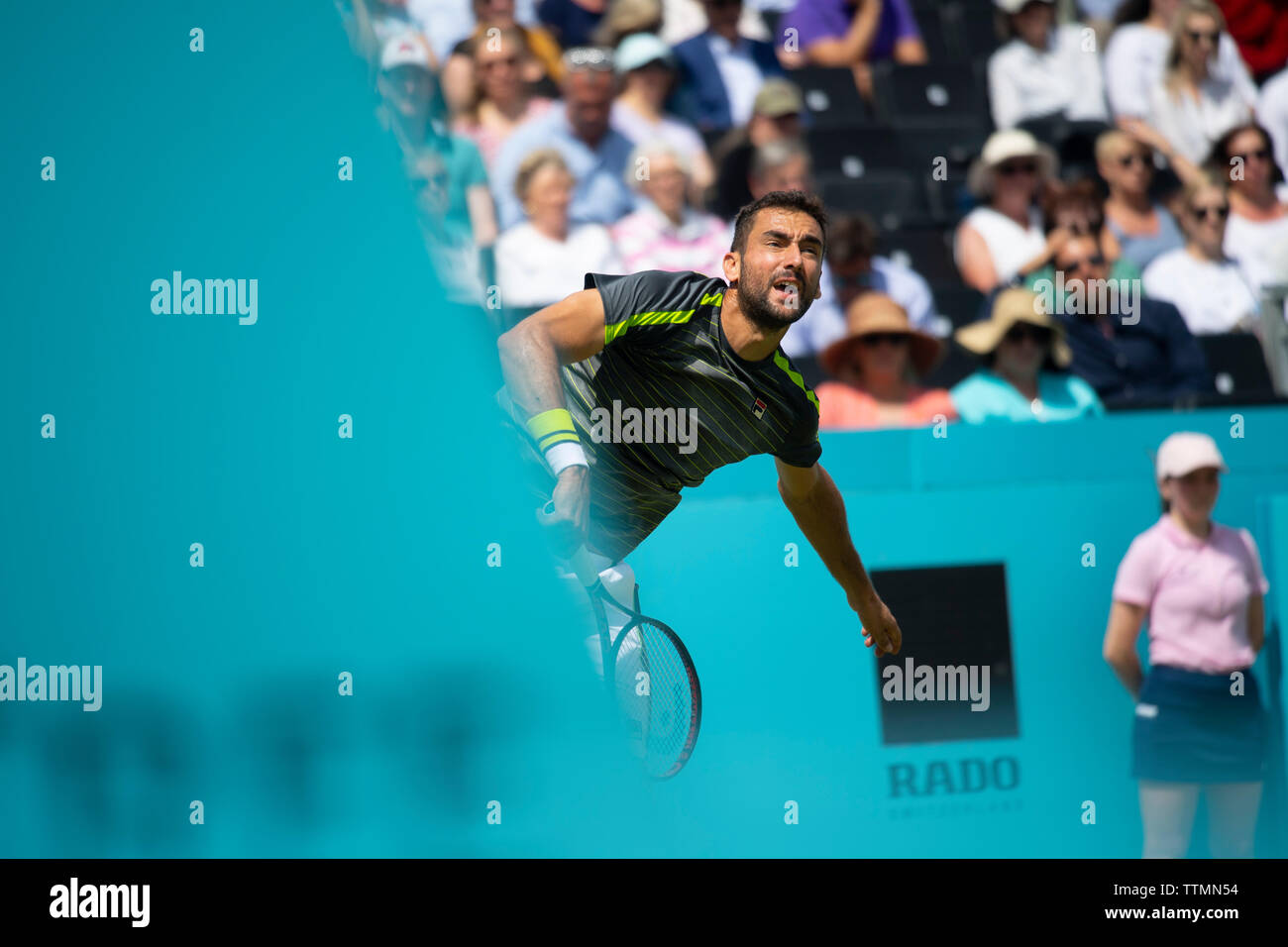 The Queens Club, London, UK. 17th June 2019. Day 1 of The Fever Tree ...