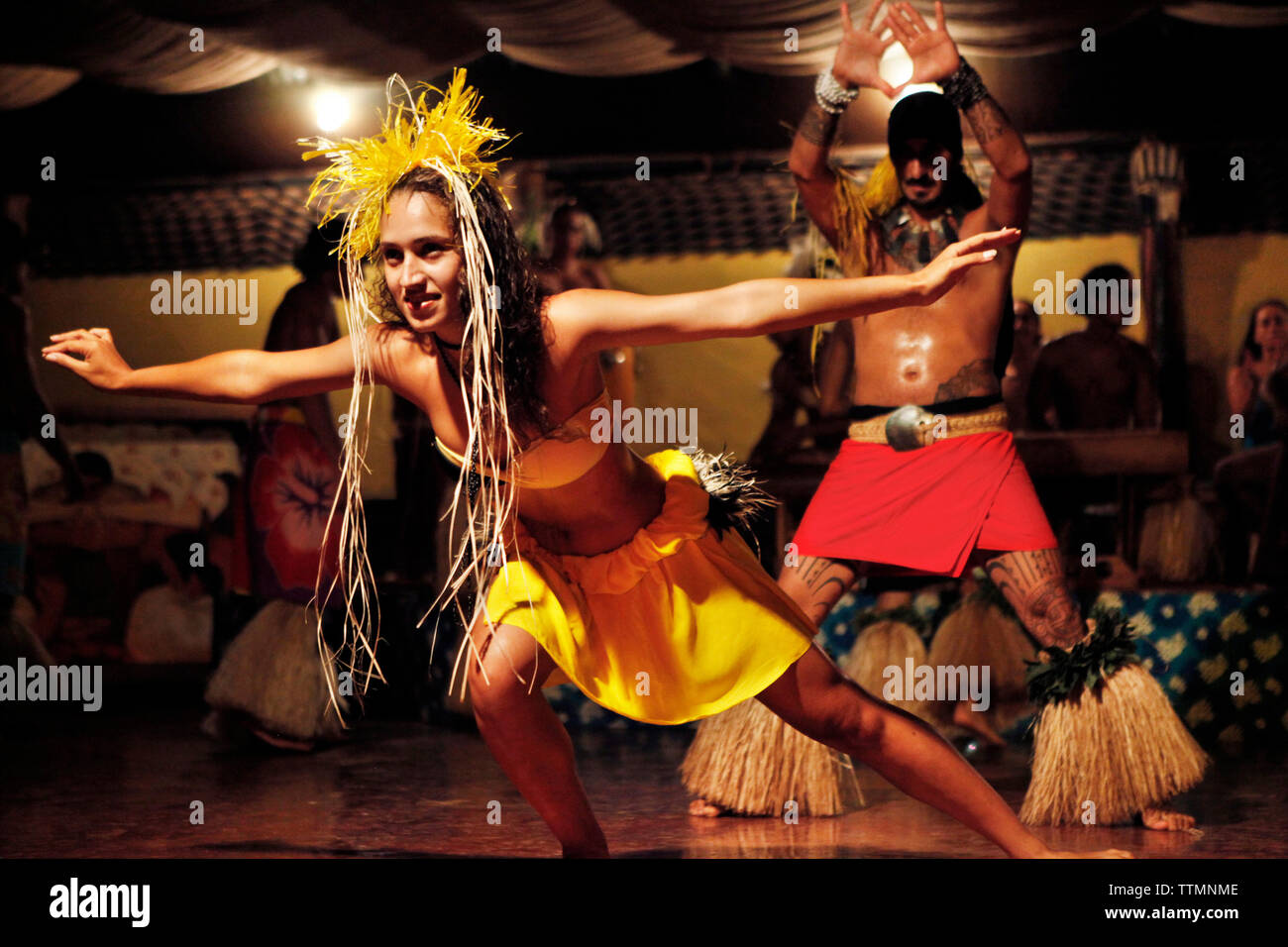 easter ISLAND, CHILE, Isla de Pascua, Rapa Nui, a Maki Maki dance ...