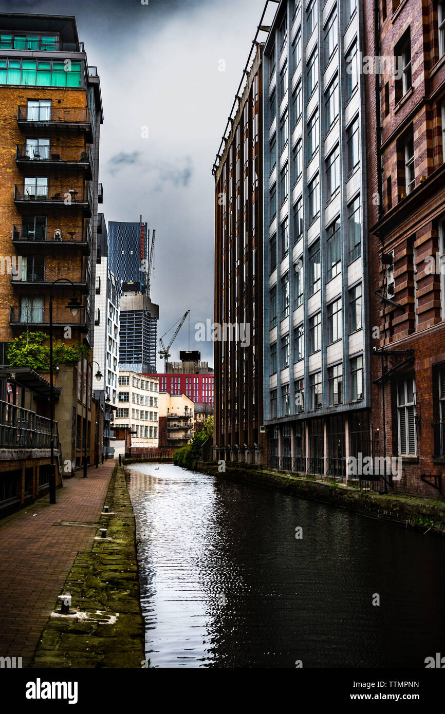 Gloomy, dark day in Manchester, UK Stock Photo - Alamy