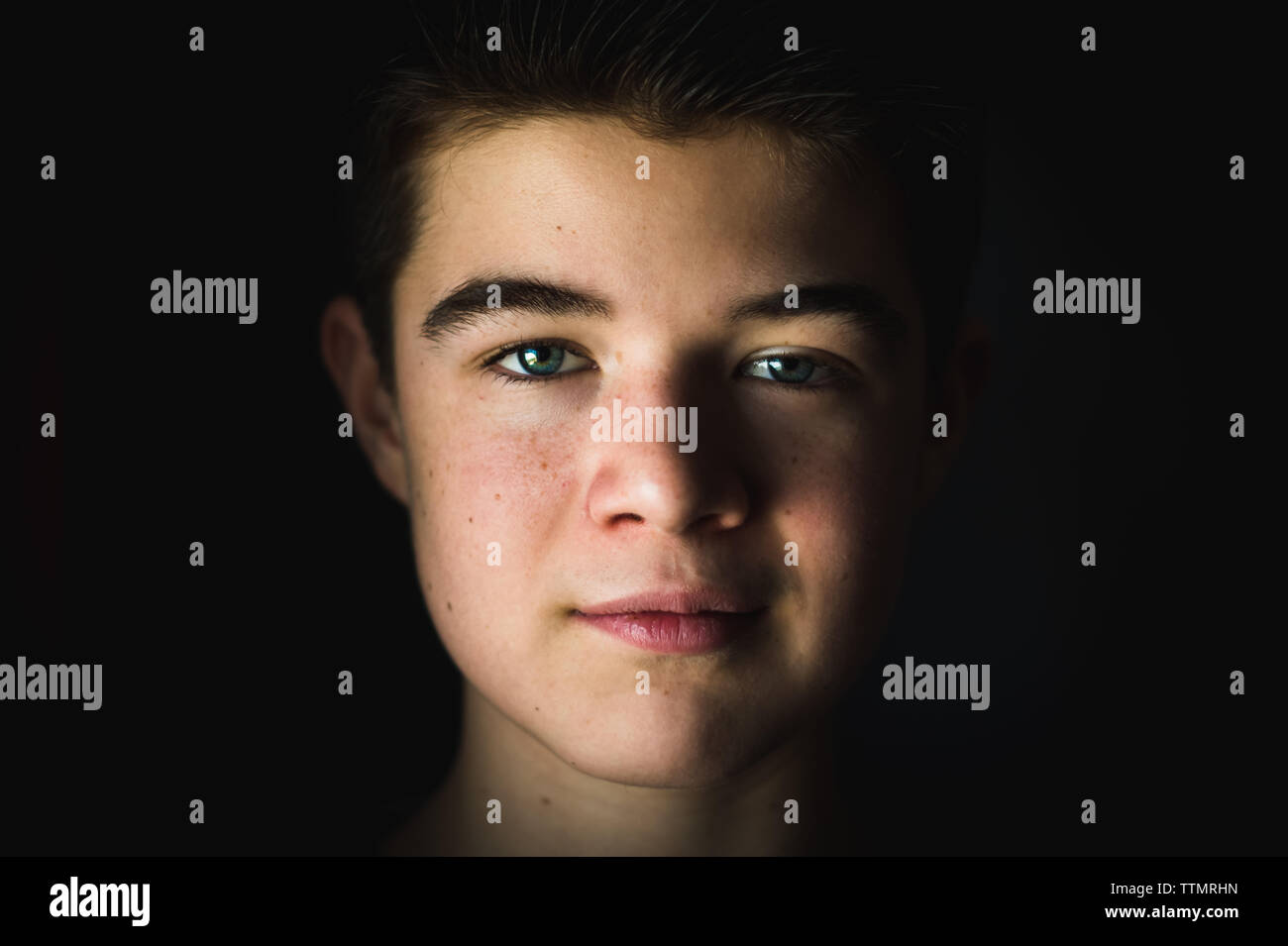Dark caucasian boy hi-res stock photography and images - Alamy