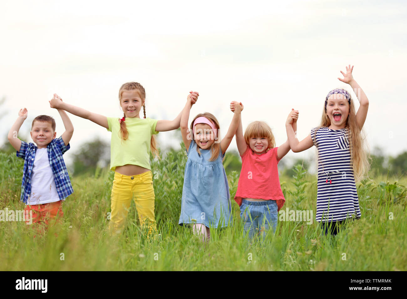 Children having fun outdoor Stock Photo - Alamy