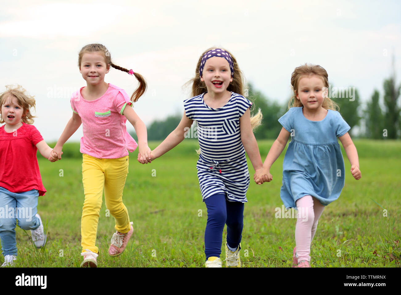 Children having fun outdoor Stock Photo - Alamy