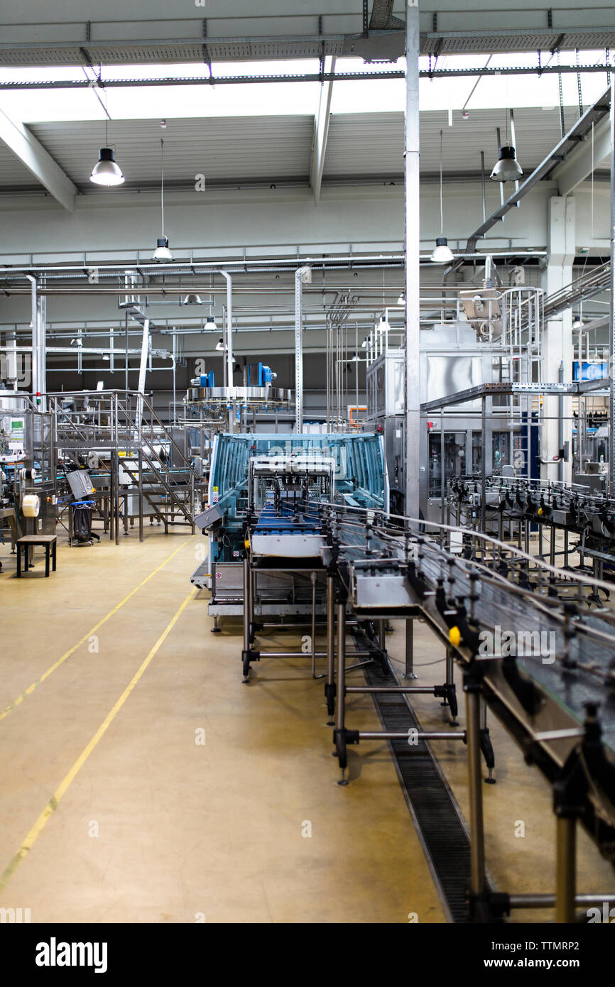 Interior of factory with bottling plants Stock Photo - Alamy