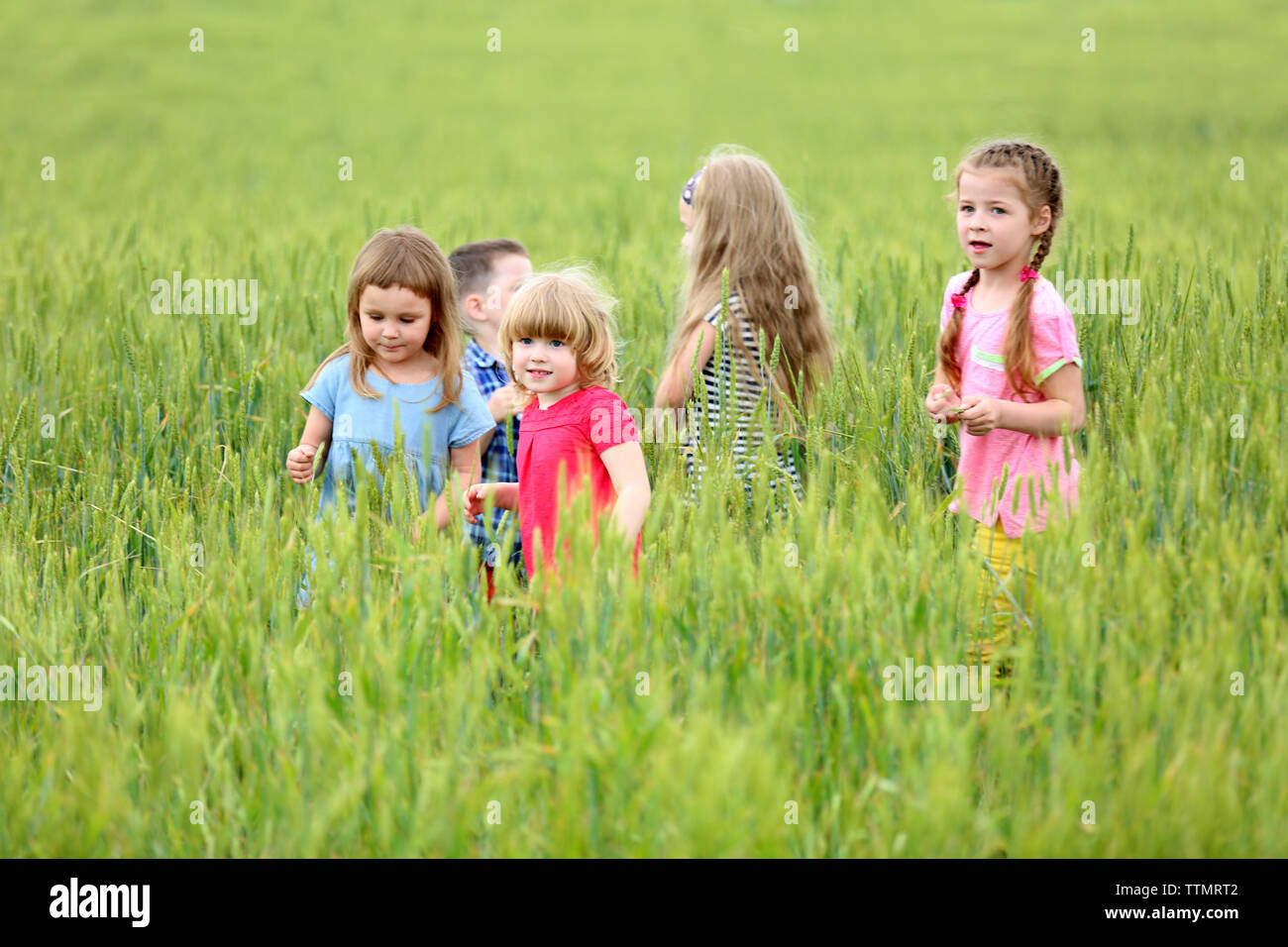 Children having fun outdoor Stock Photo - Alamy