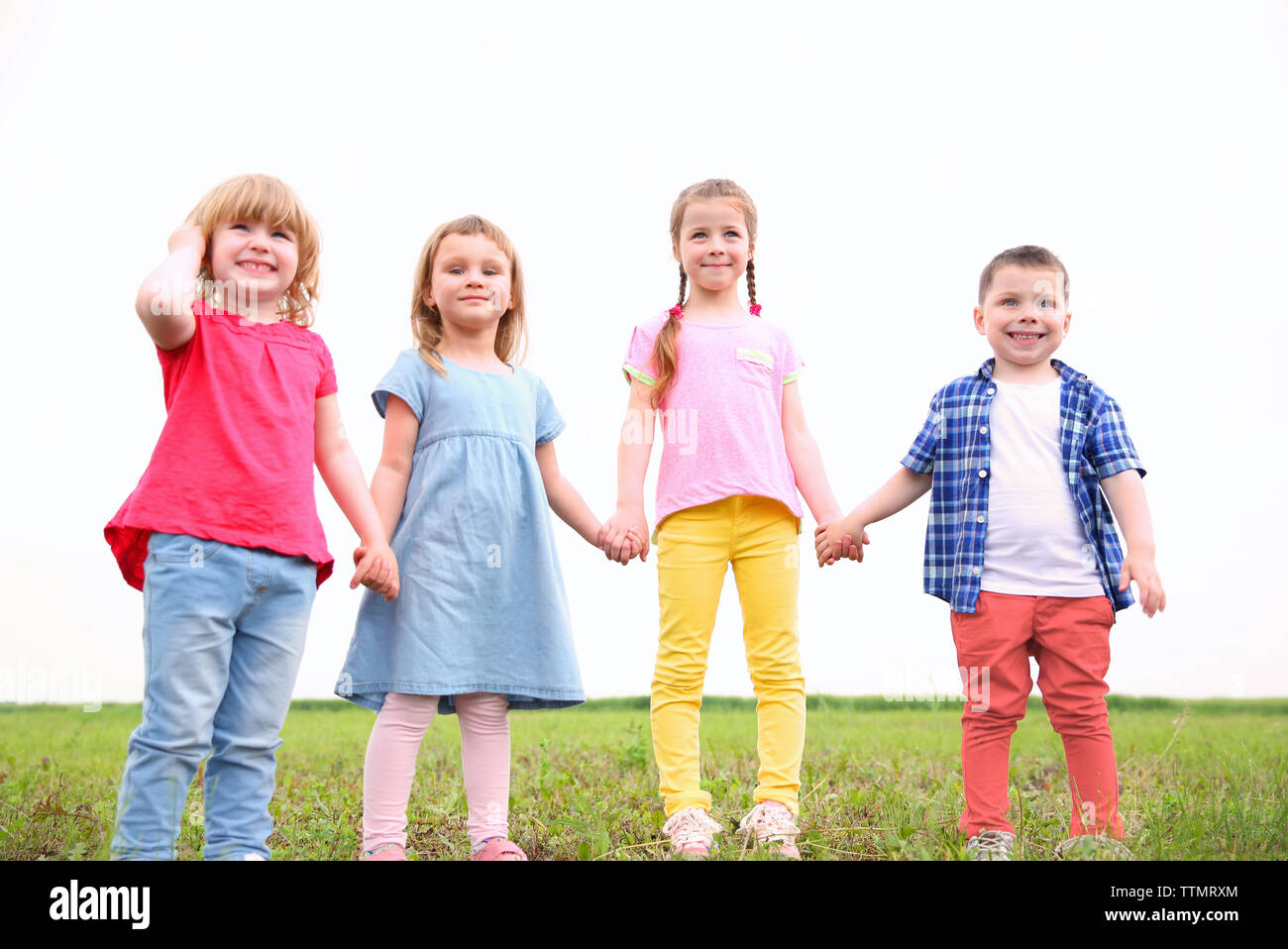 Children having fun outdoor Stock Photo - Alamy