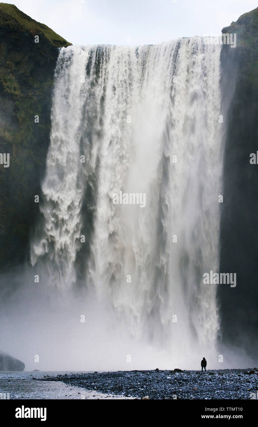 Waterfall at distant hi-res stock photography and images - Alamy