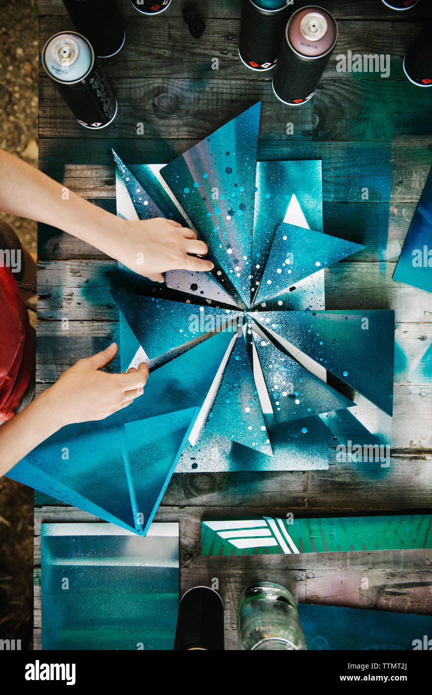 Overhead art hi-res stock photography and images - Alamy