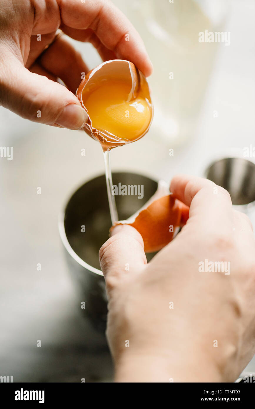 Egg yolk in glass hi-res stock photography and images - Alamy