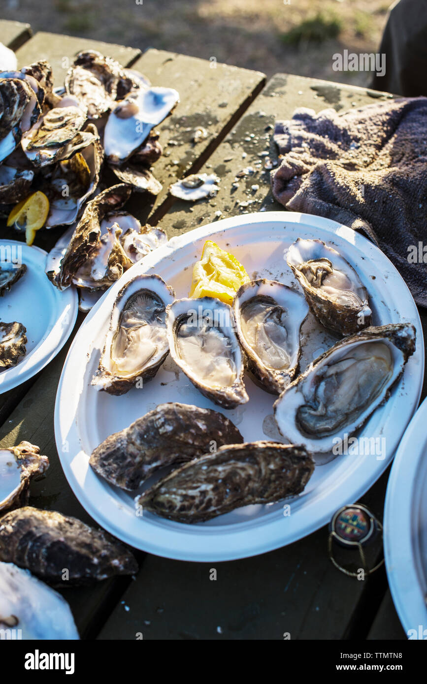 People eating oysters hi-res stock photography and images - Alamy