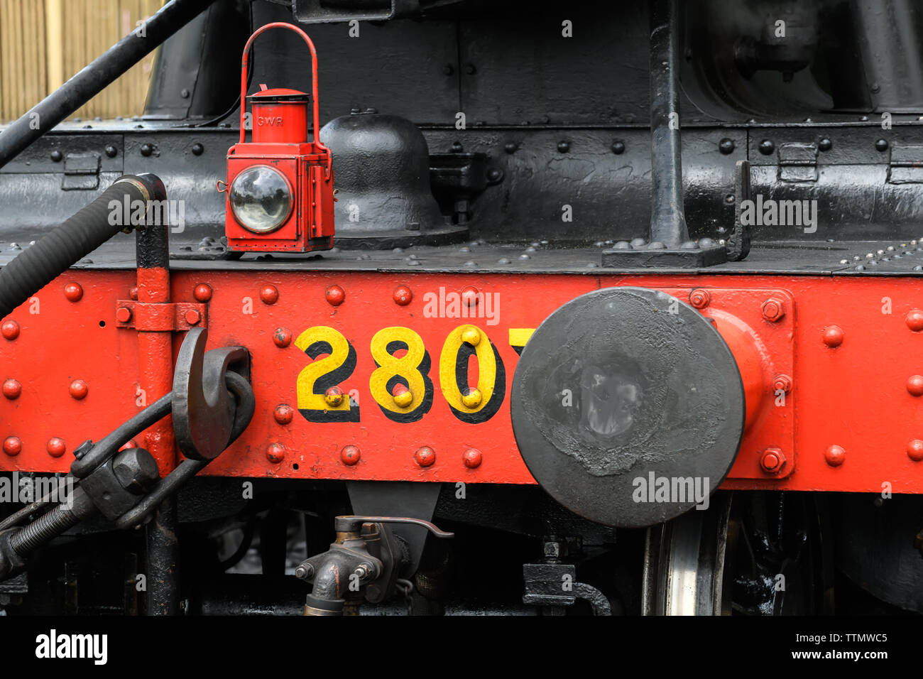 Steam Locomotive detail Stock Photo - Alamy