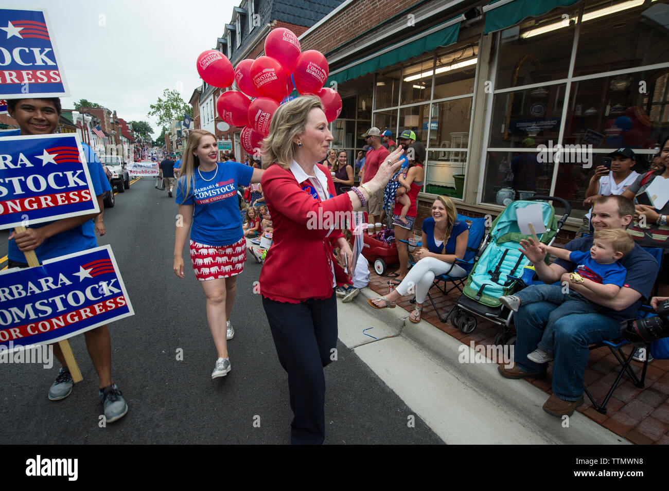 UNITED STATES - July 4, 2016: Barbara Comstock, R-VA., 10th ...