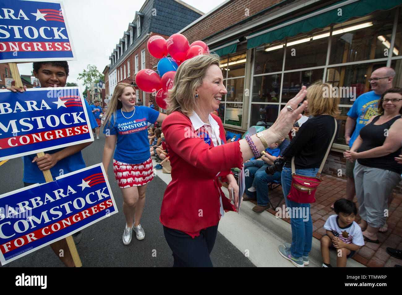 UNITED STATES - July 4, 2016: Barbara Comstock, R-VA., 10th ...