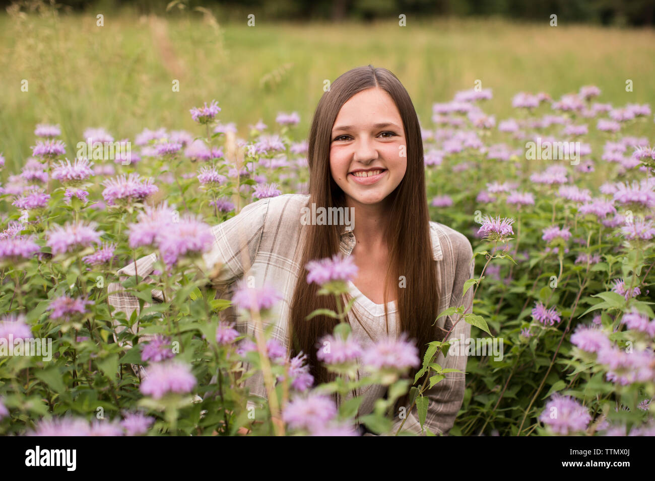 Happy teen girl age 17 hi-res stock photography and images - Alamy