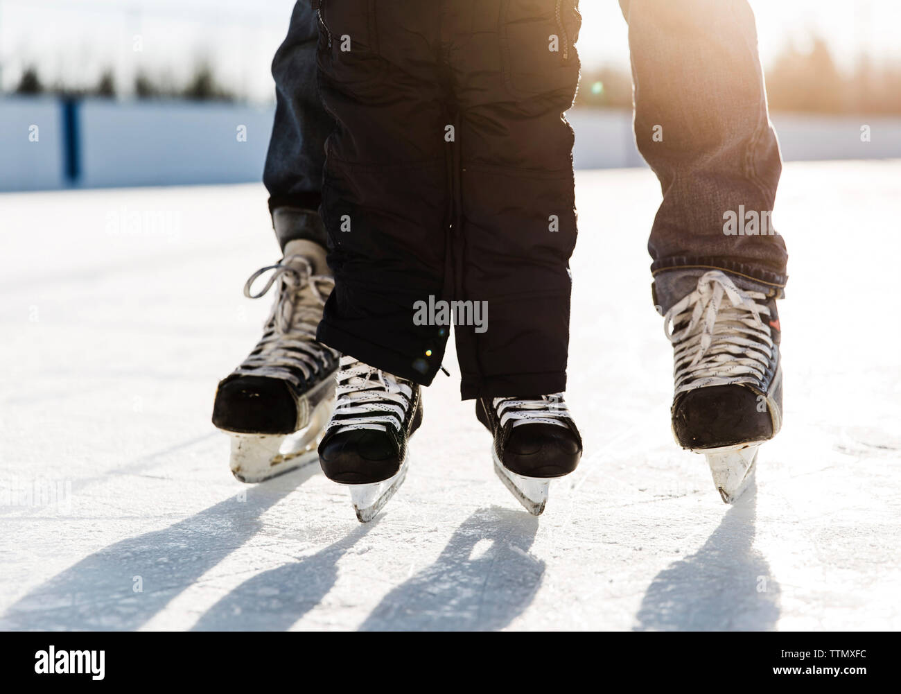 Ice skating snow hi-res stock photography and images - Alamy