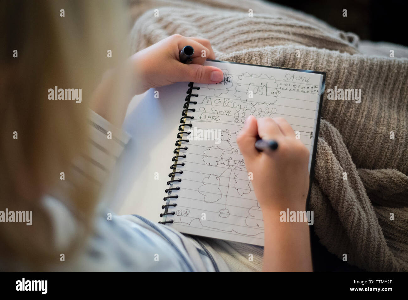 Girl Writing Photography