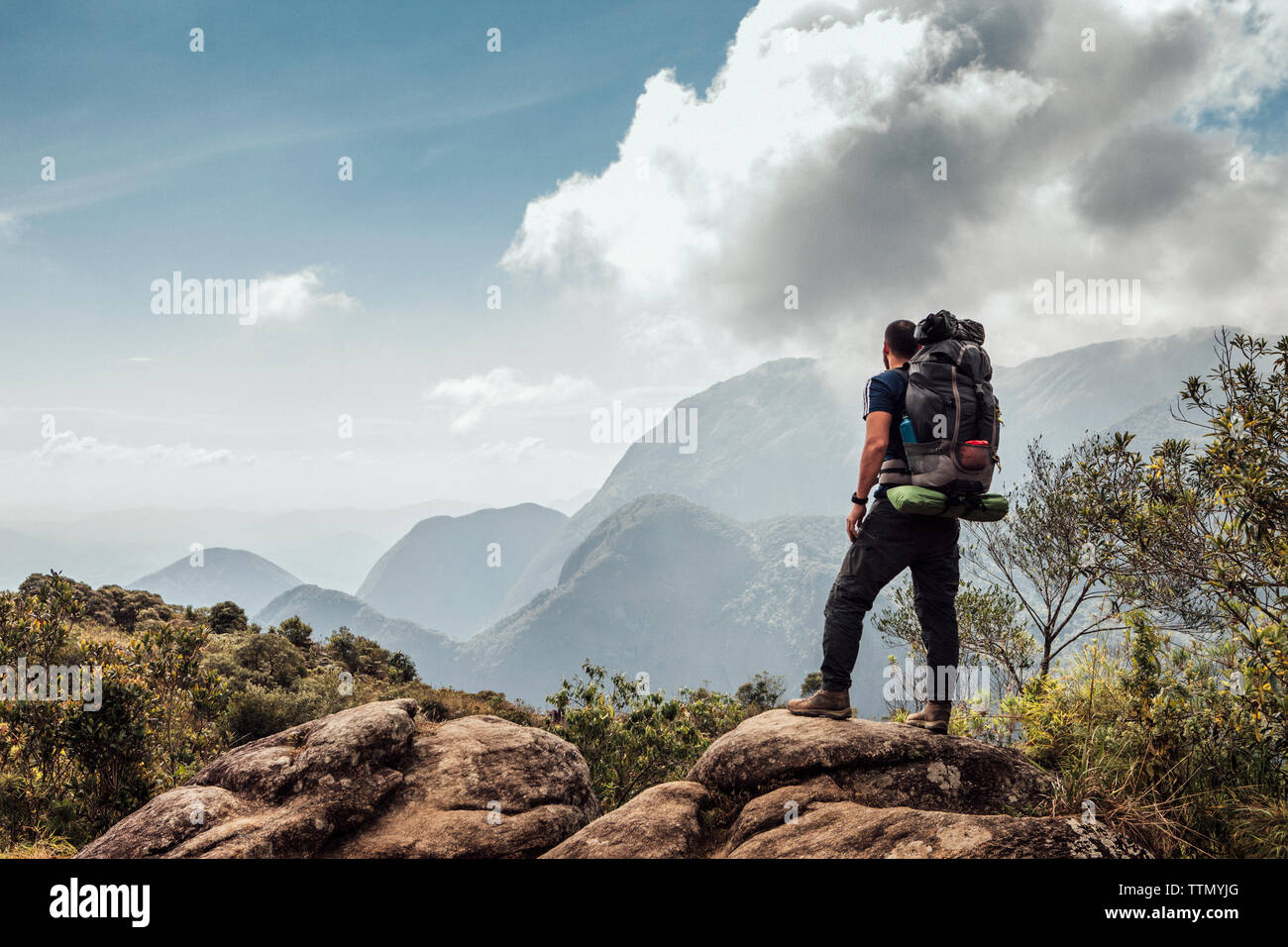 Backpacker mountains hi-res stock photography and images - Alamy