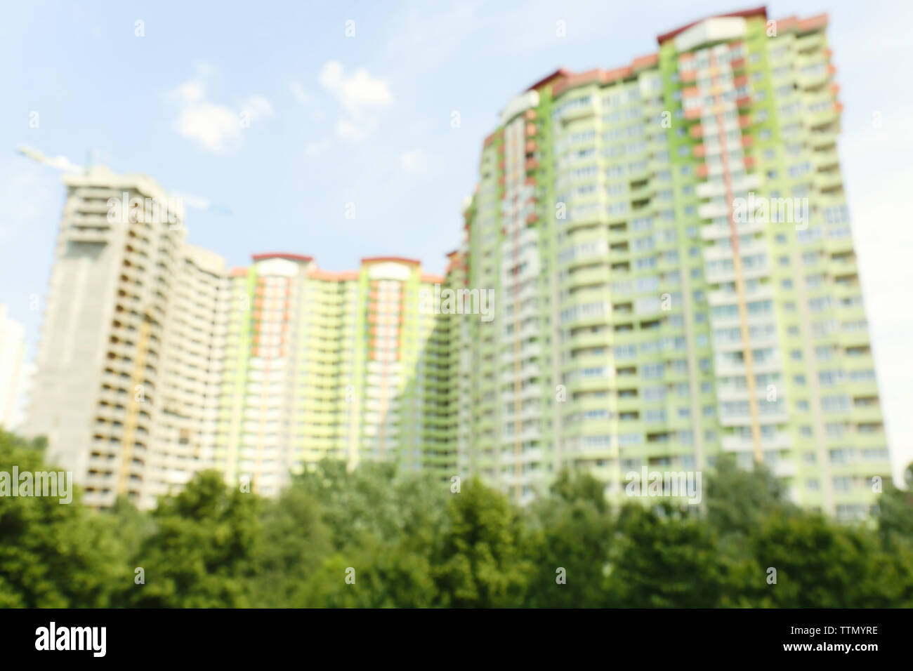 Modern living building Stock Photo - Alamy