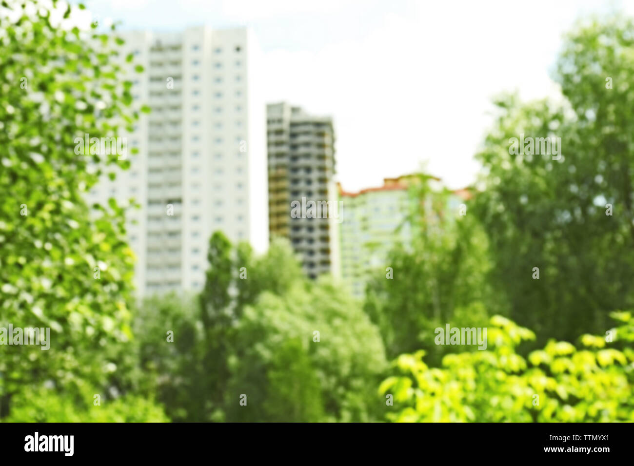 Modern living building Stock Photo - Alamy