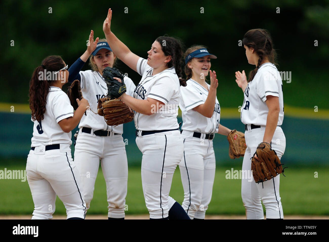 Girls softball, American High School team sports Stock Photo - Alamy