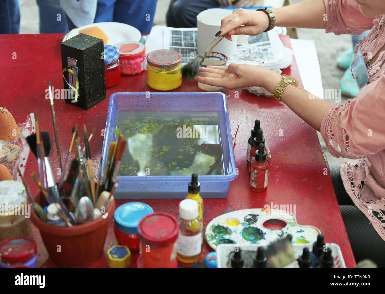 Drawing master class Stock Photo - Alamy