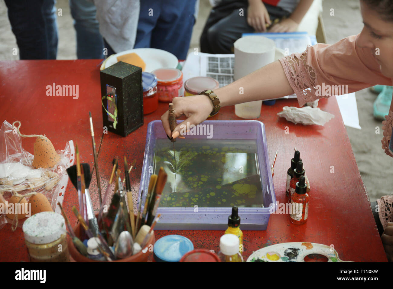 Drawing master class Stock Photo - Alamy