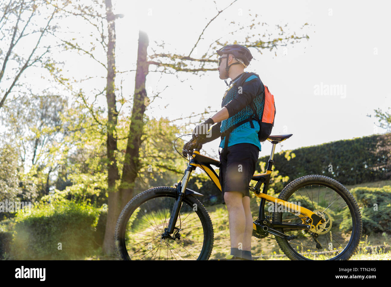 Bike standing hi-res stock photography and images - Alamy