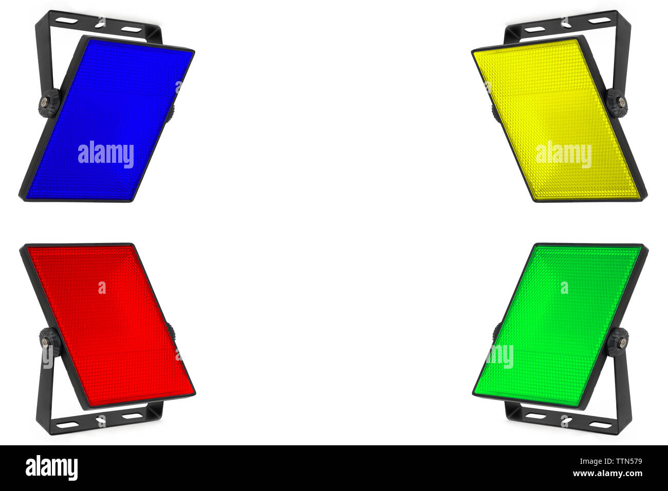 Set four bright colors Cut Out Stock Images & Pictures - Alamy